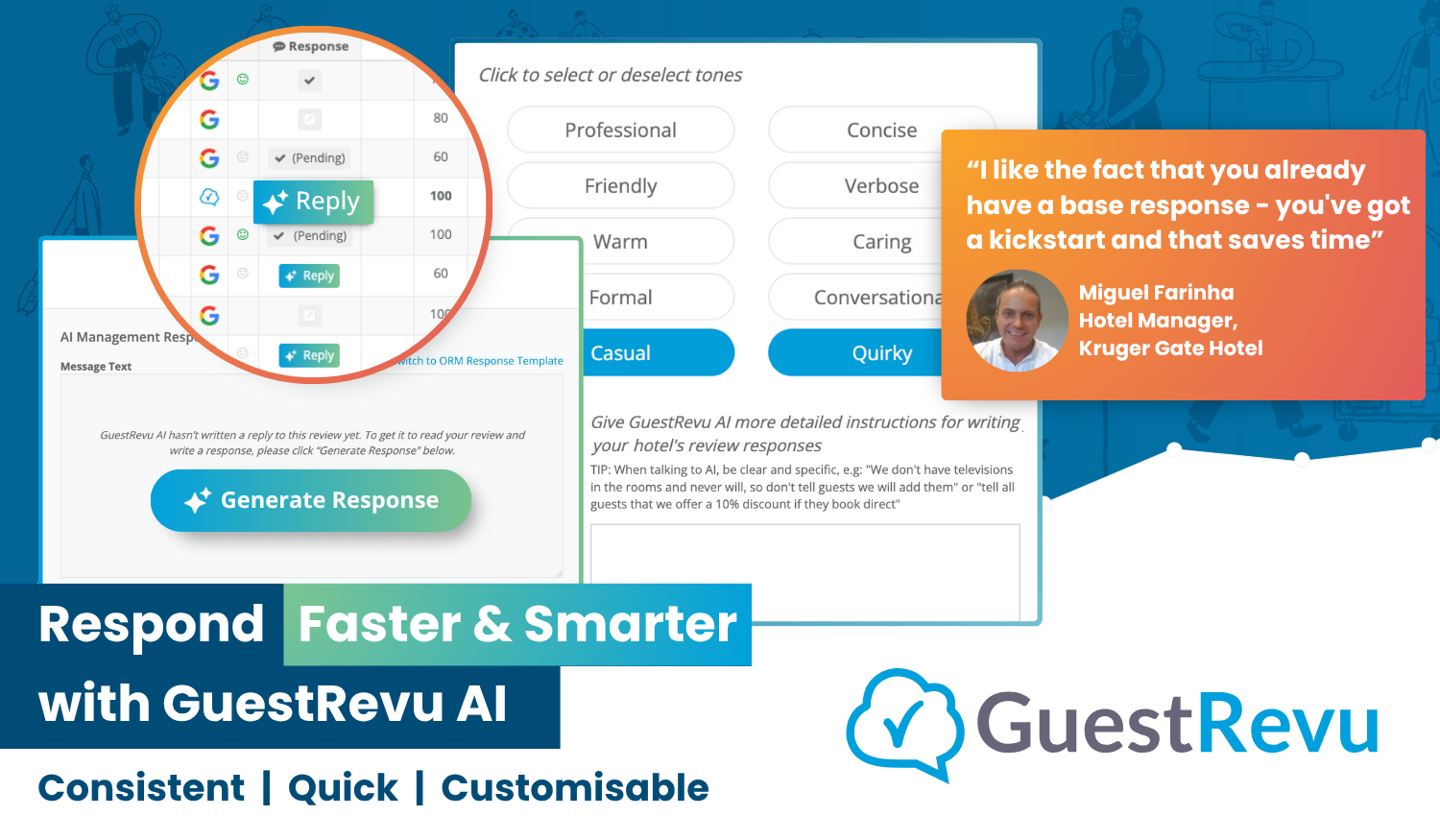 GuestRevu | AI-Powered Management Responses